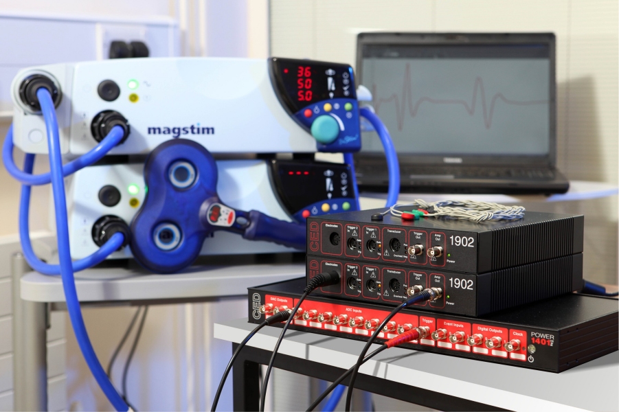 CED Signal: Evoked response, TMS with magnetic stimulators