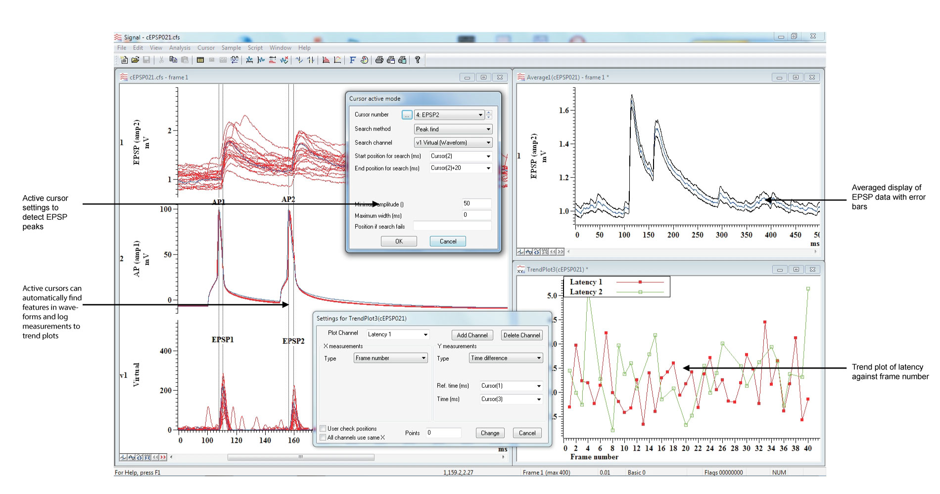 CED Signal: Patch clamp analysis